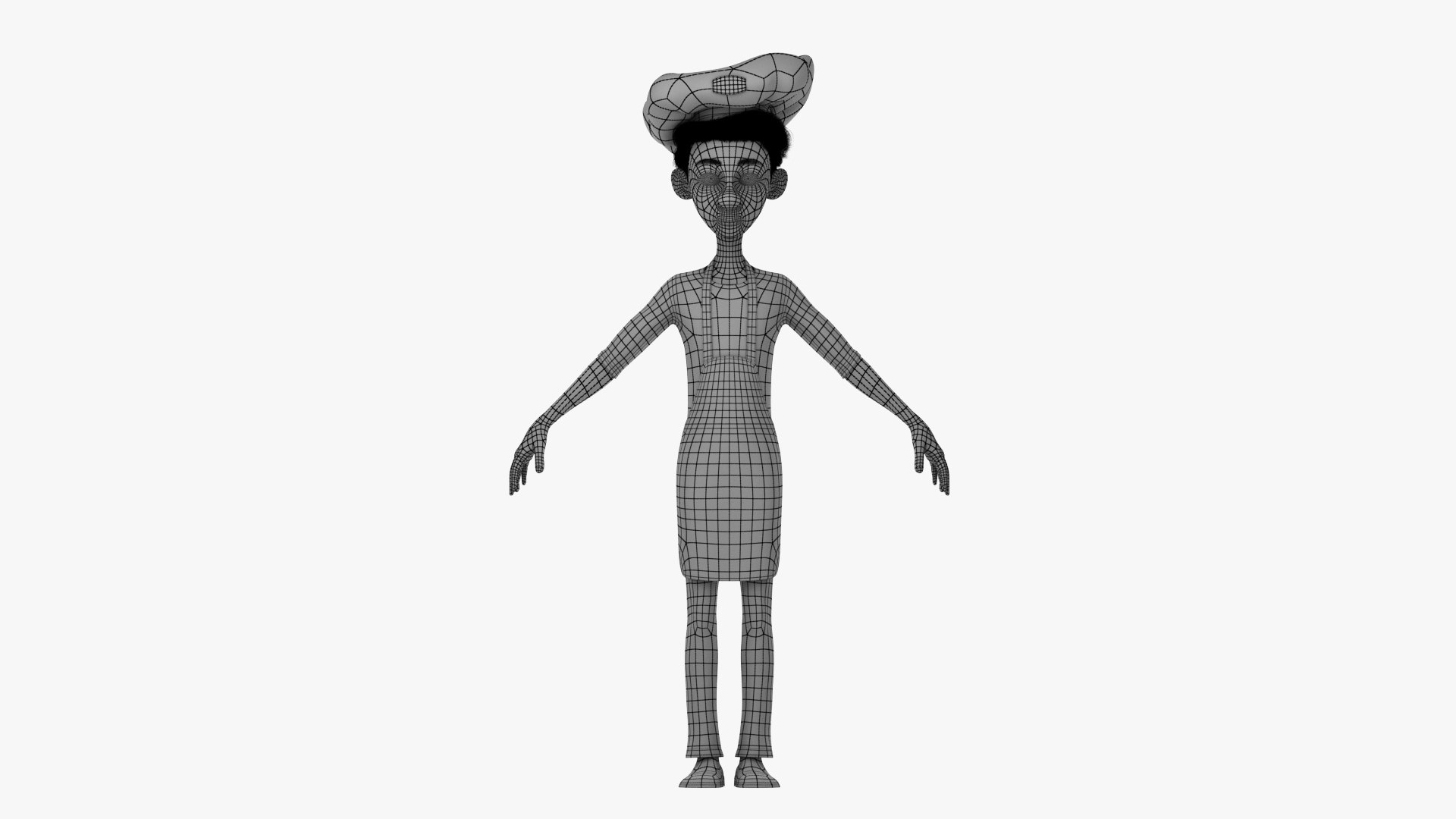 Cartoon Baker 3D - TurboSquid 1720878