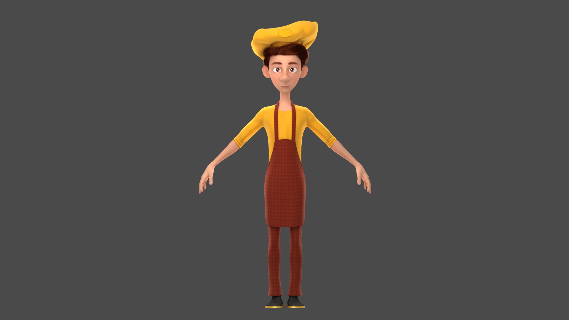 Cartoon Baker 3D - TurboSquid 1720878