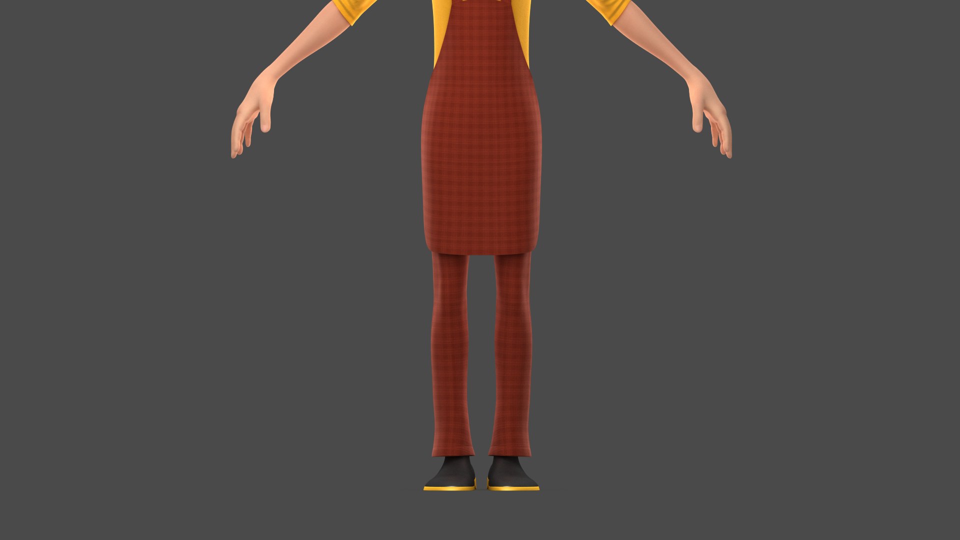 Cartoon Baker 3D - TurboSquid 1720878