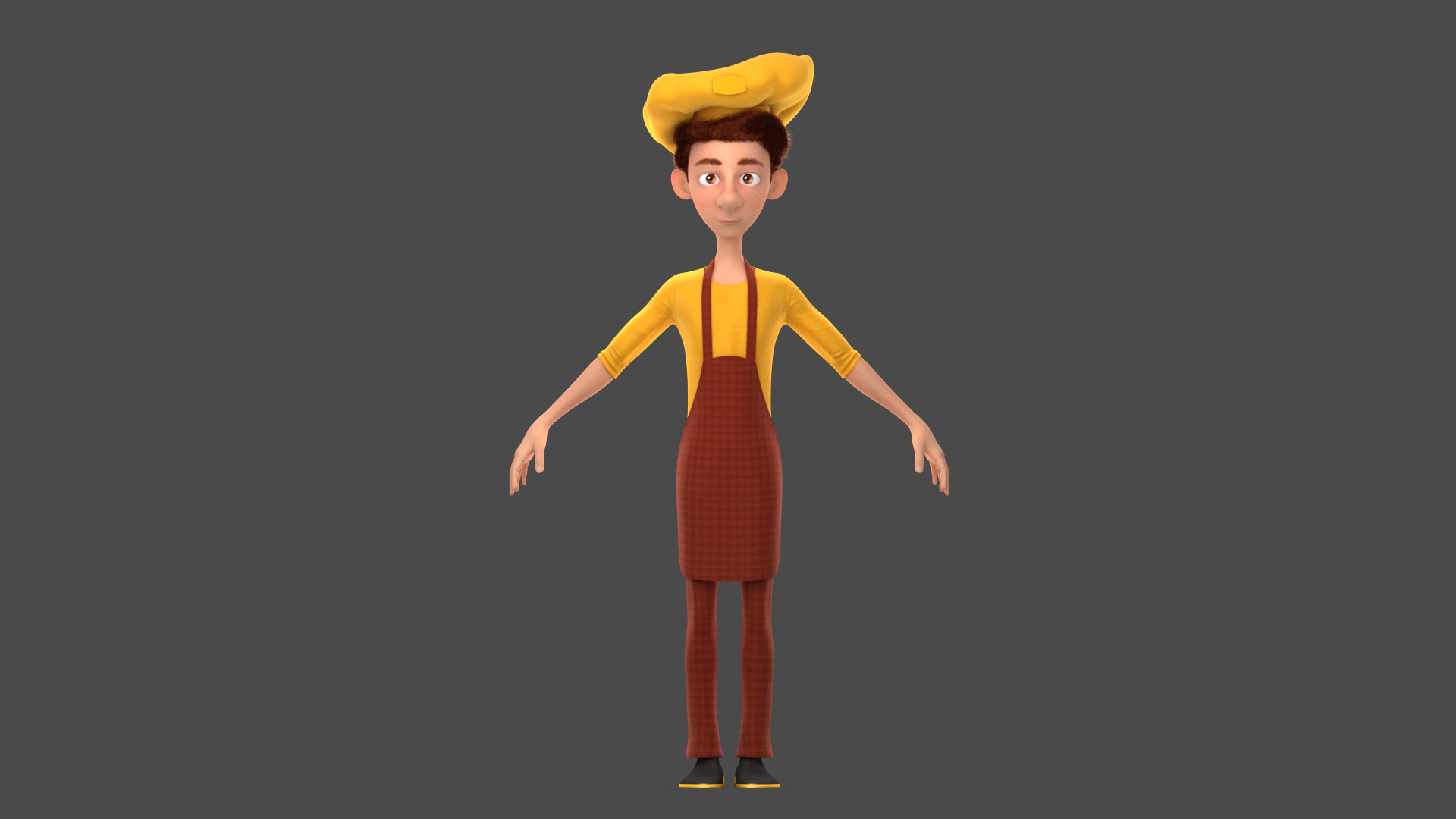 Cartoon Baker 3D - TurboSquid 1720878