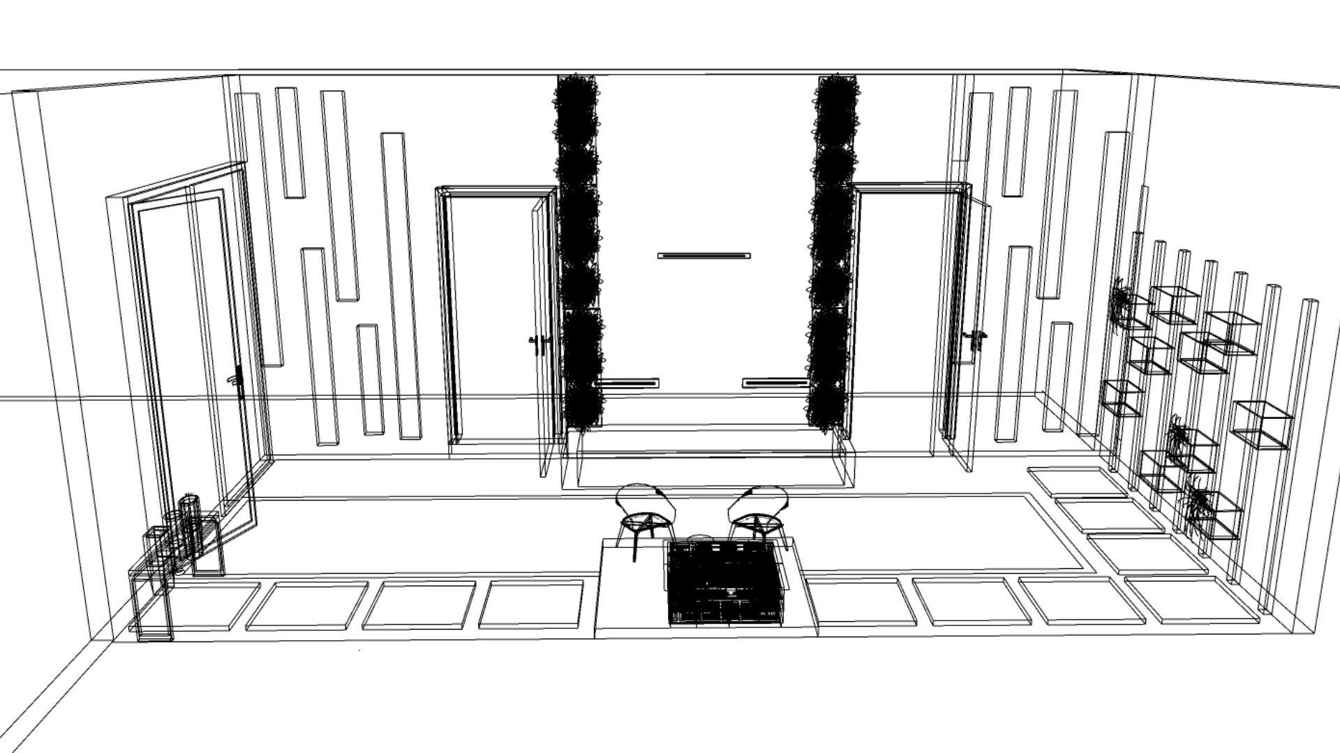 3D Sit-Out Area With Waterfall Landscape Design Model - TurboSquid 2333112