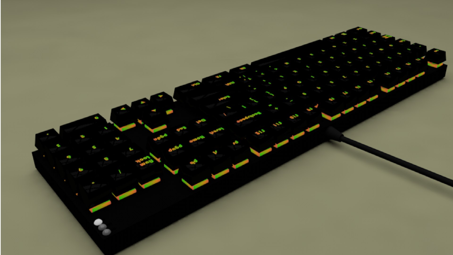 3D Mechanical Keyboard - TurboSquid 1341129