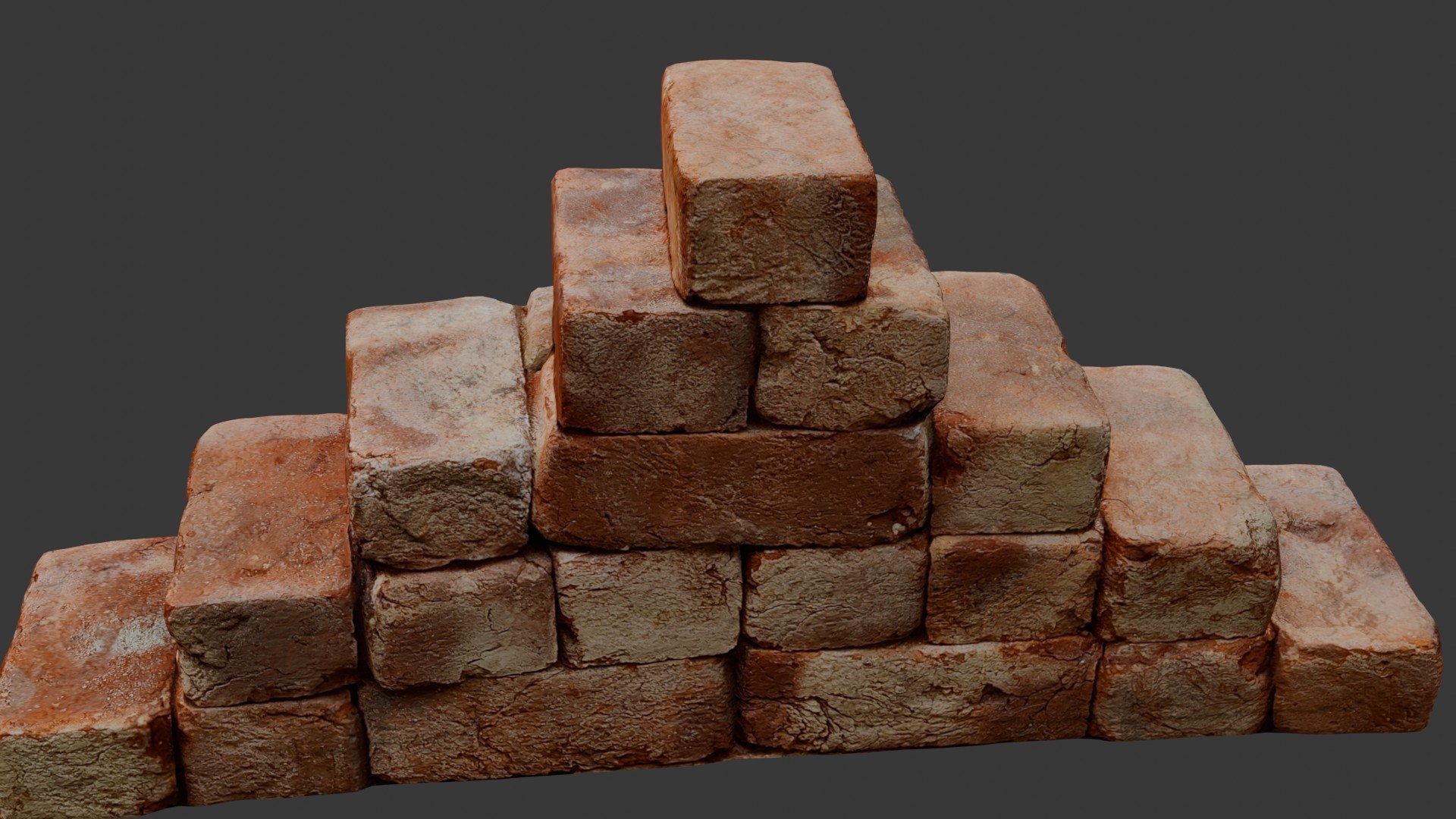 Aged Brick Staircase 3D Model - TurboSquid 2396175