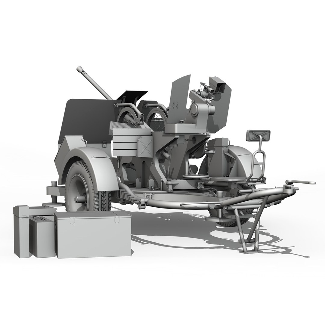 2cm Flak 38 Sd 3D - TurboSquid 1224988