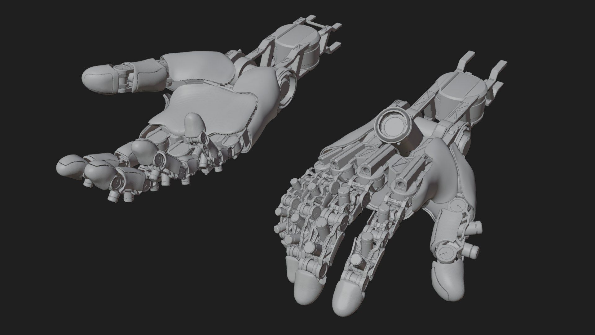 3D Hand Mechanical Model - TurboSquid 1451053