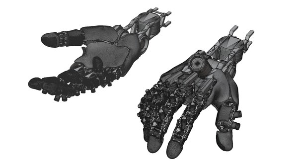 3D hand mechanical model - TurboSquid 1451053