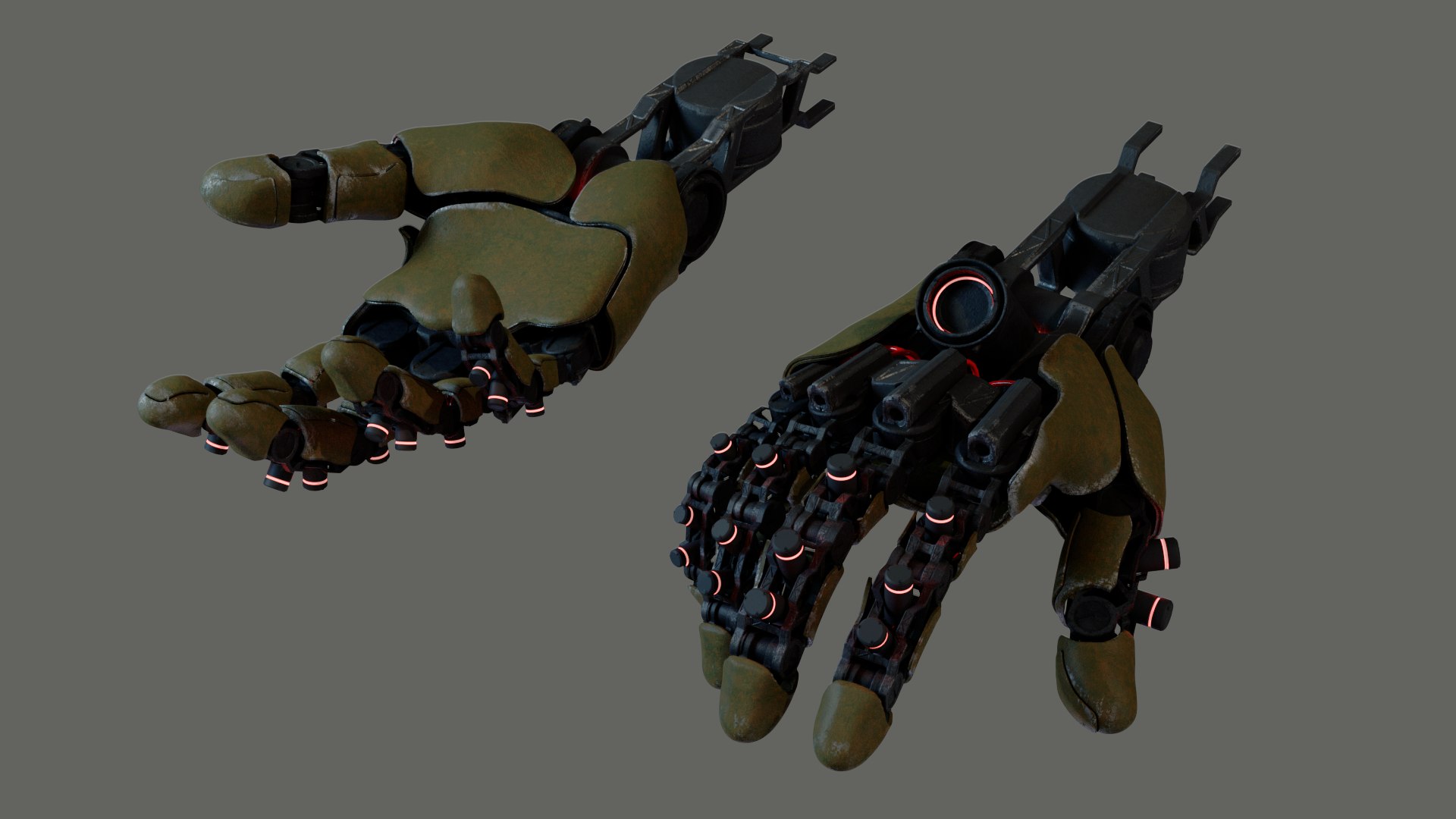 3D Hand Mechanical Model - TurboSquid 1451053