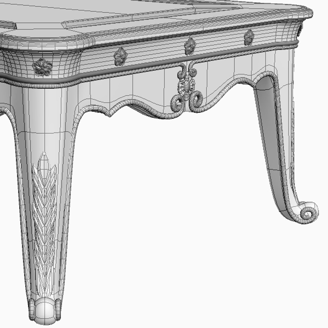 3d model table antique