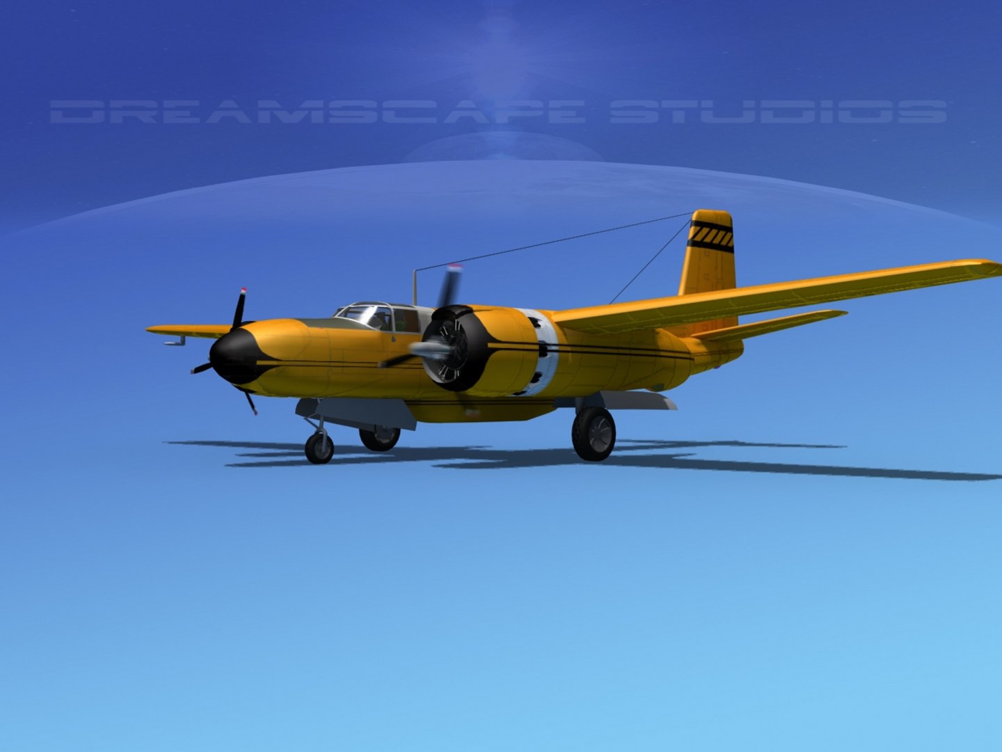 3d 3ds Propeller Douglas 322