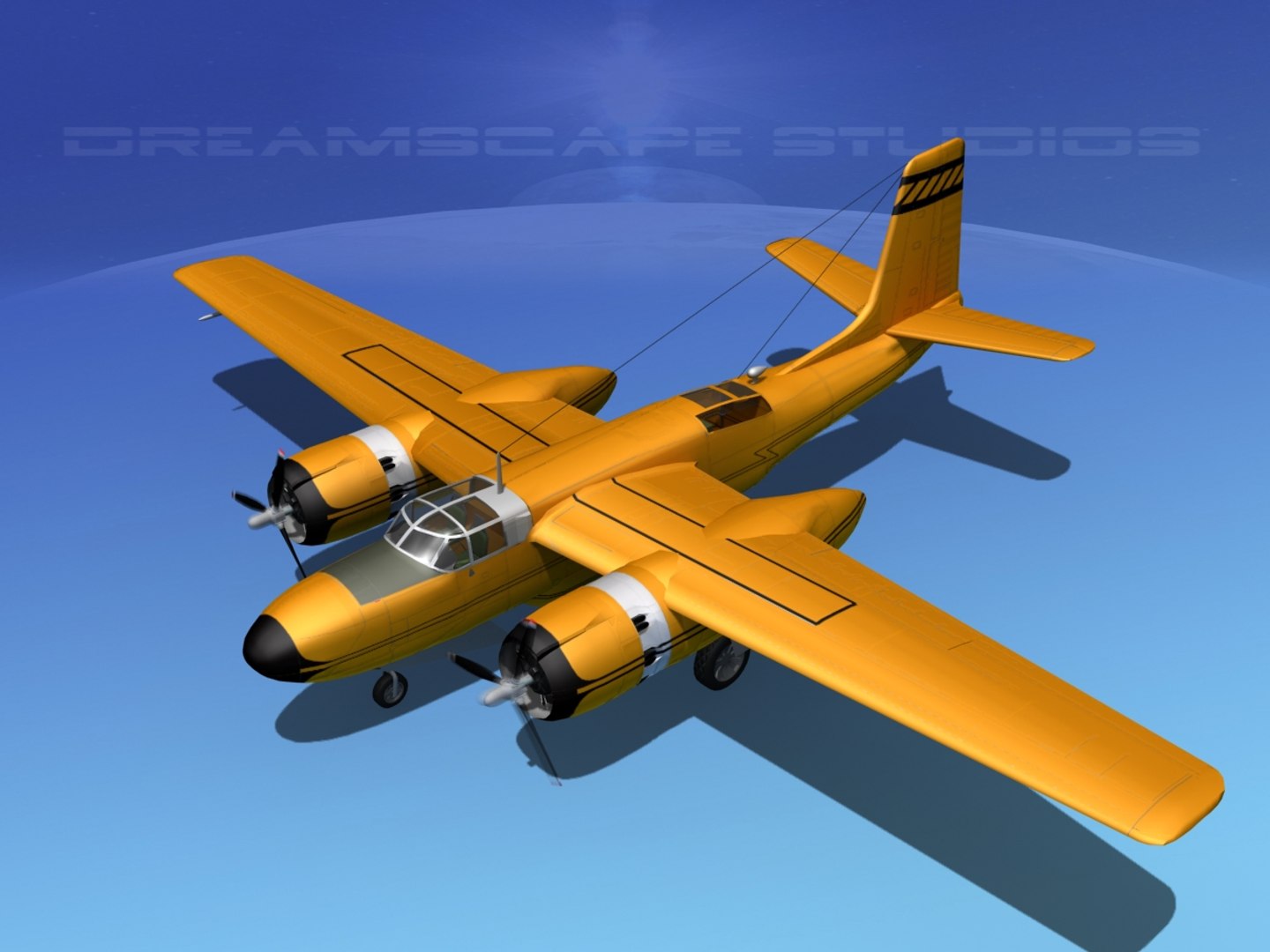3d 3ds Propeller Douglas 322