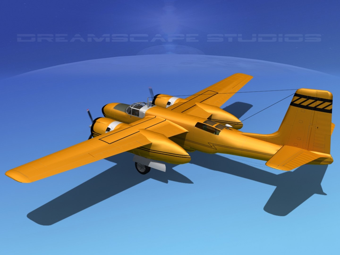 3d 3ds Propeller Douglas 322