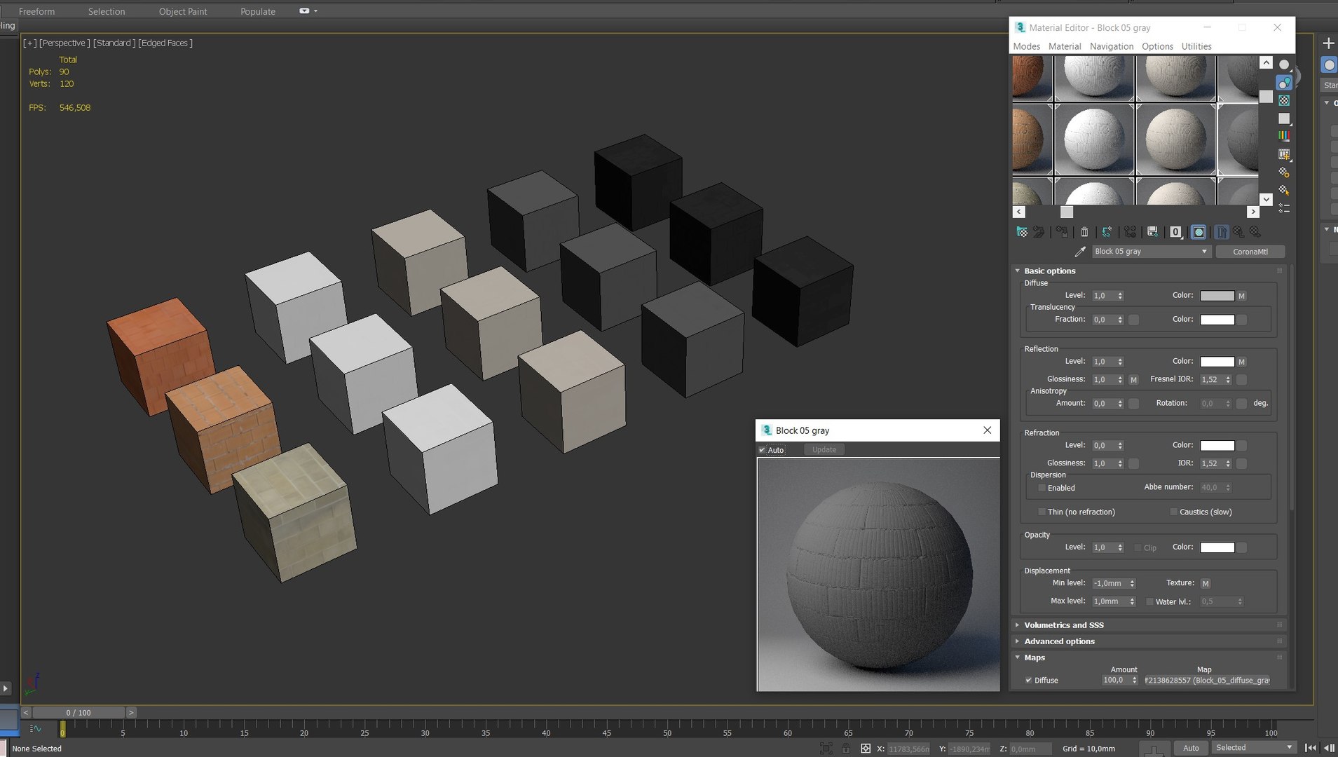 Block Wall Set 02 3D Model - TurboSquid 1724695