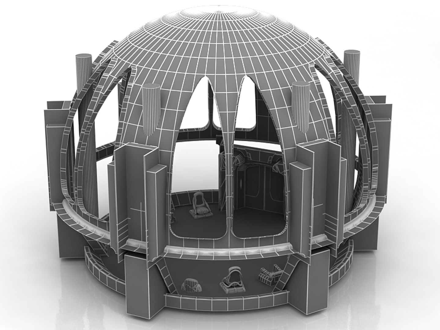 Star Wars Architecture Sci-fi Building 3D Model - TurboSquid 1642216