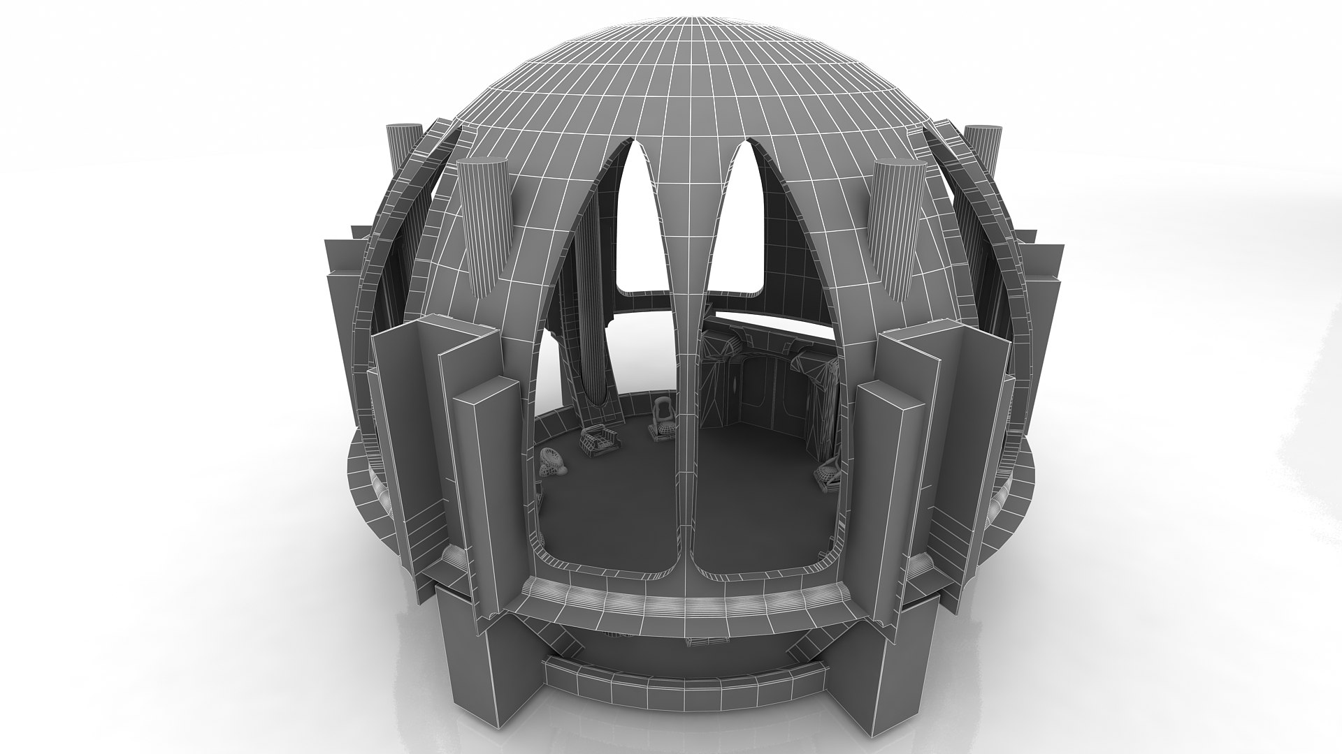 Star Wars Architecture Sci-fi Building 3D Model - TurboSquid 1642216