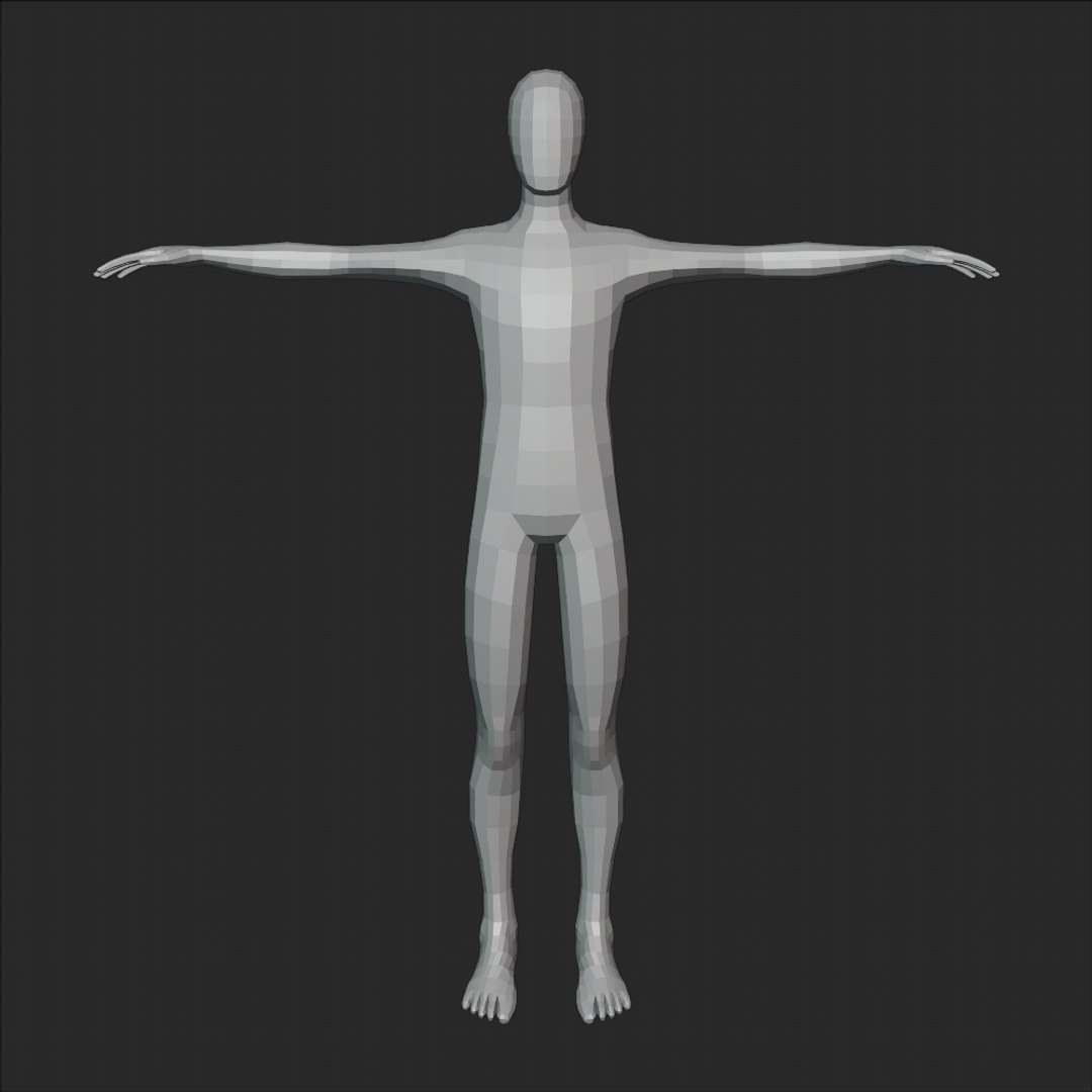 Simple Male Basemesh Mesh Character Model - TurboSquid 1376112