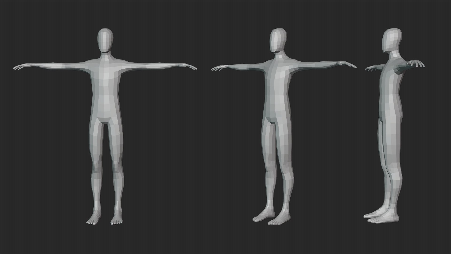 Simple Male Basemesh Mesh Character Model - TurboSquid 1376112