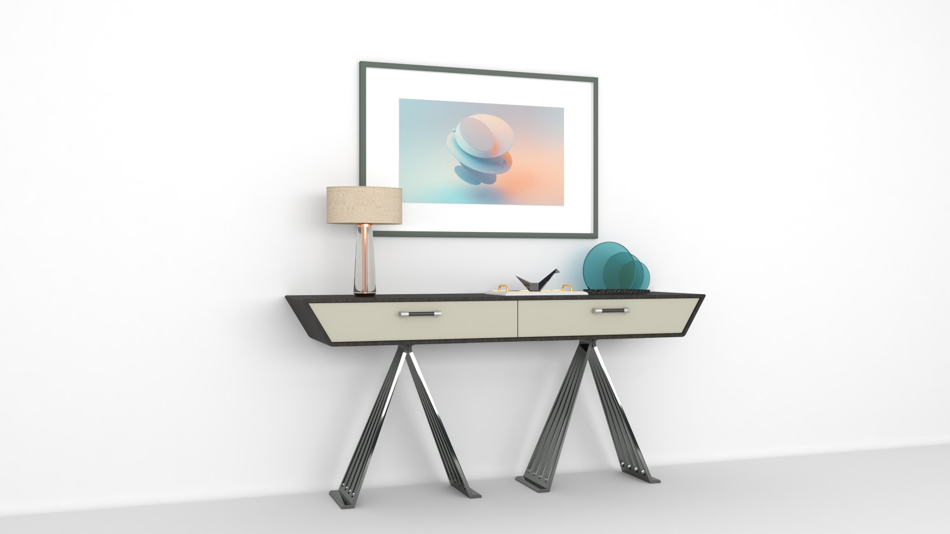 3D Console Table - TurboSquid 2049071