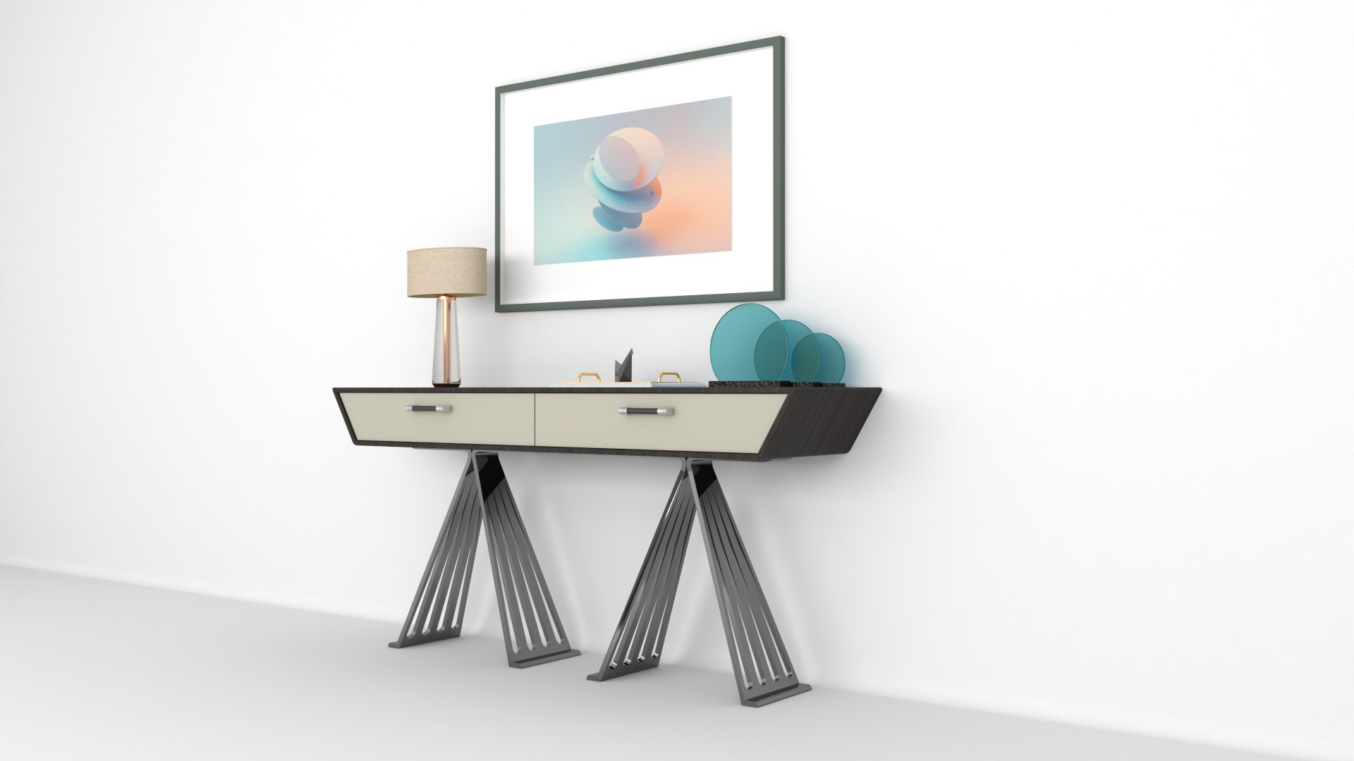 3D Console Table - TurboSquid 2049071