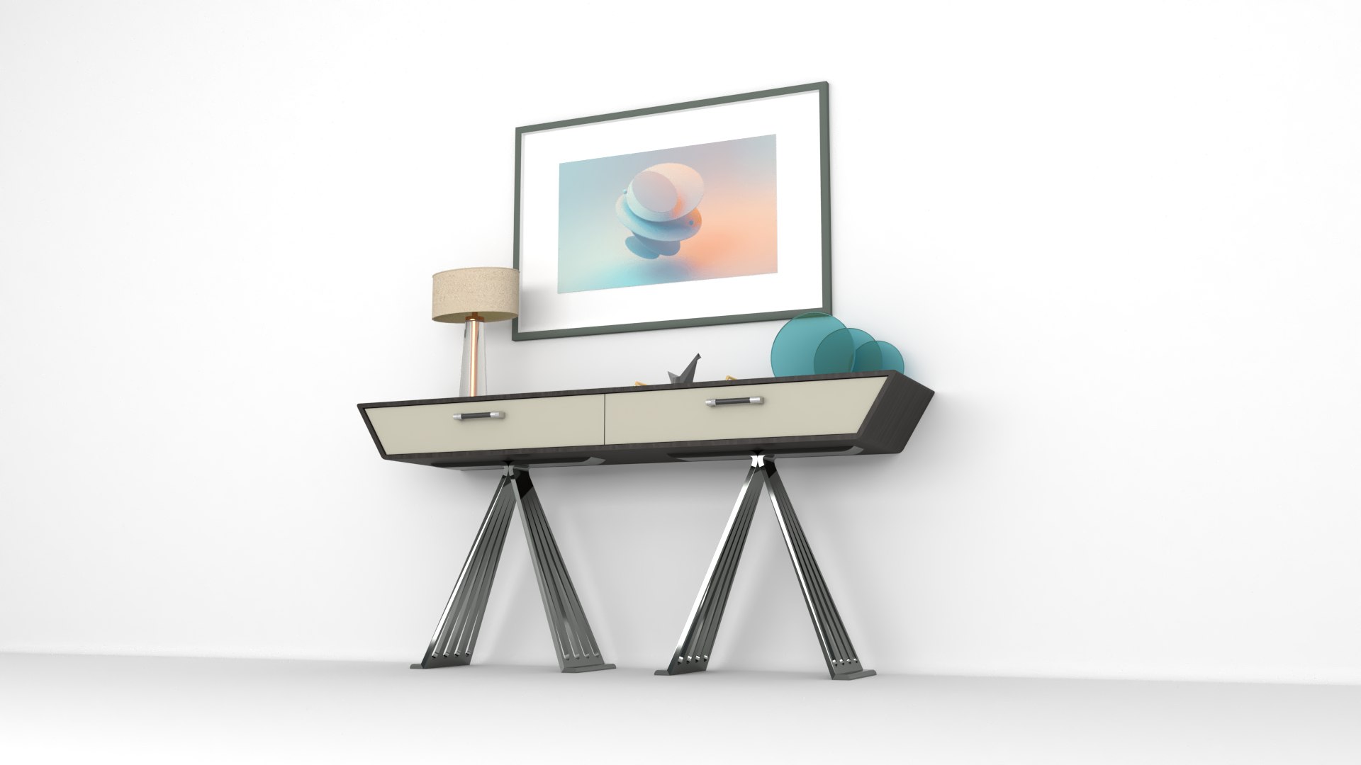 3D Console Table - TurboSquid 2049071