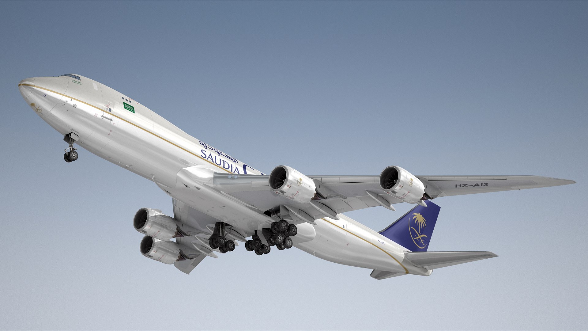 Boeing 747-8F Saudia Cargo Model - TurboSquid 2159250