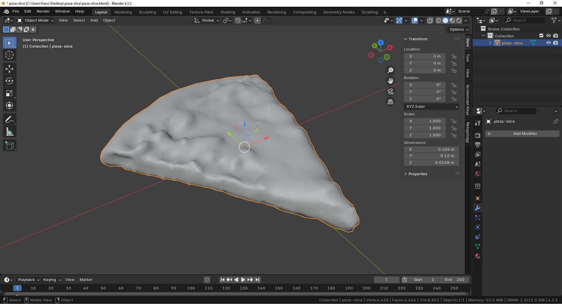 Pizza Slice 3D - TurboSquid 2366771