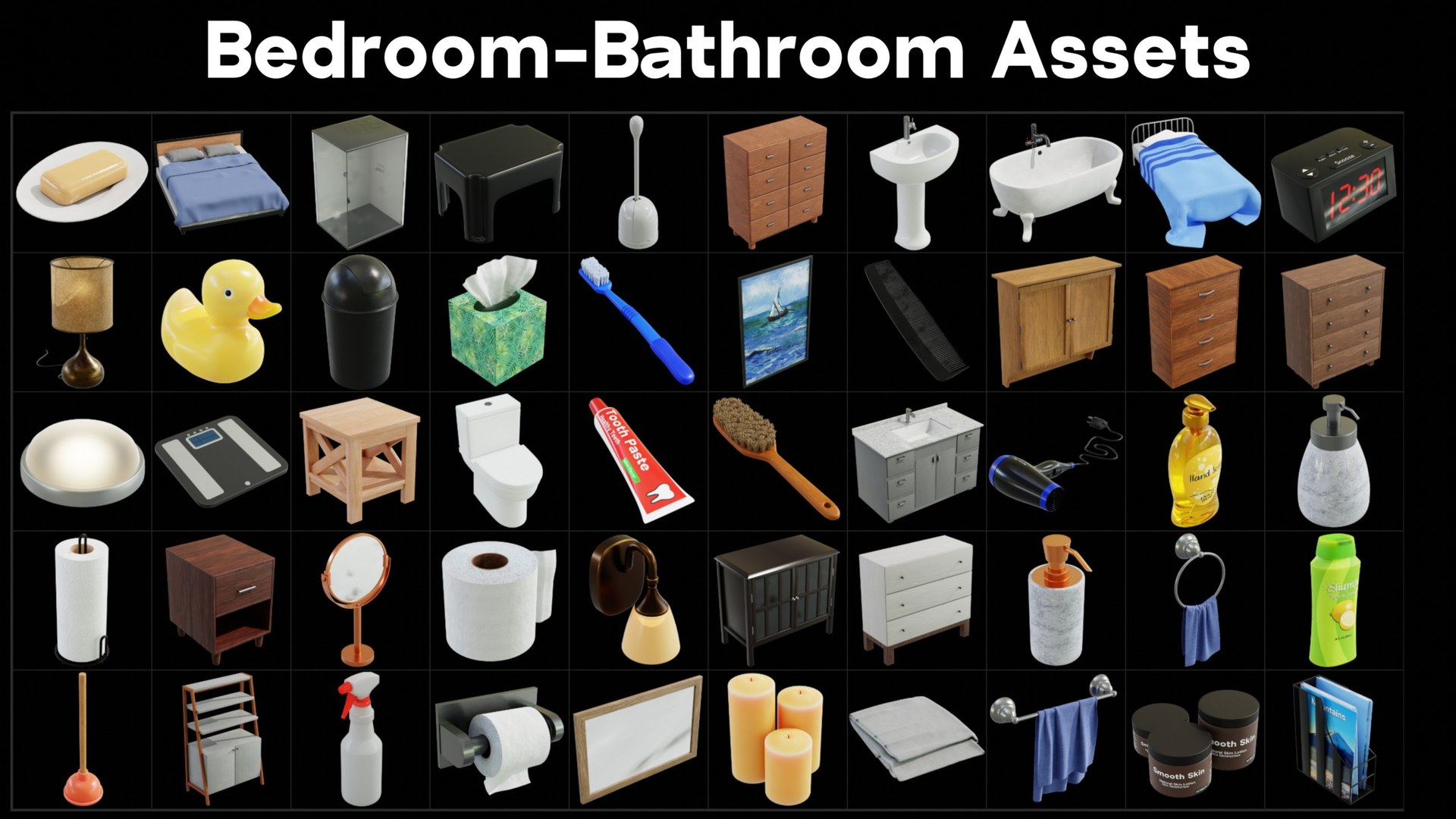 3D Furniture And Home Asset Pack Blender - TurboSquid 2083328