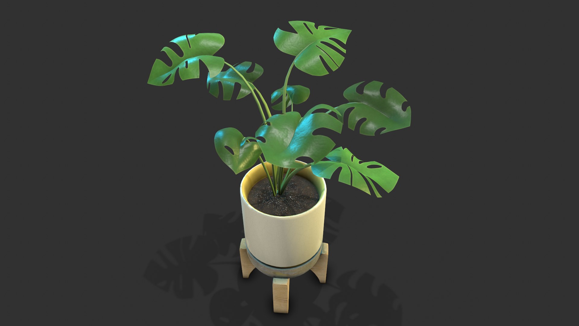 3D Monstera Houseplant Model - TurboSquid 1623187