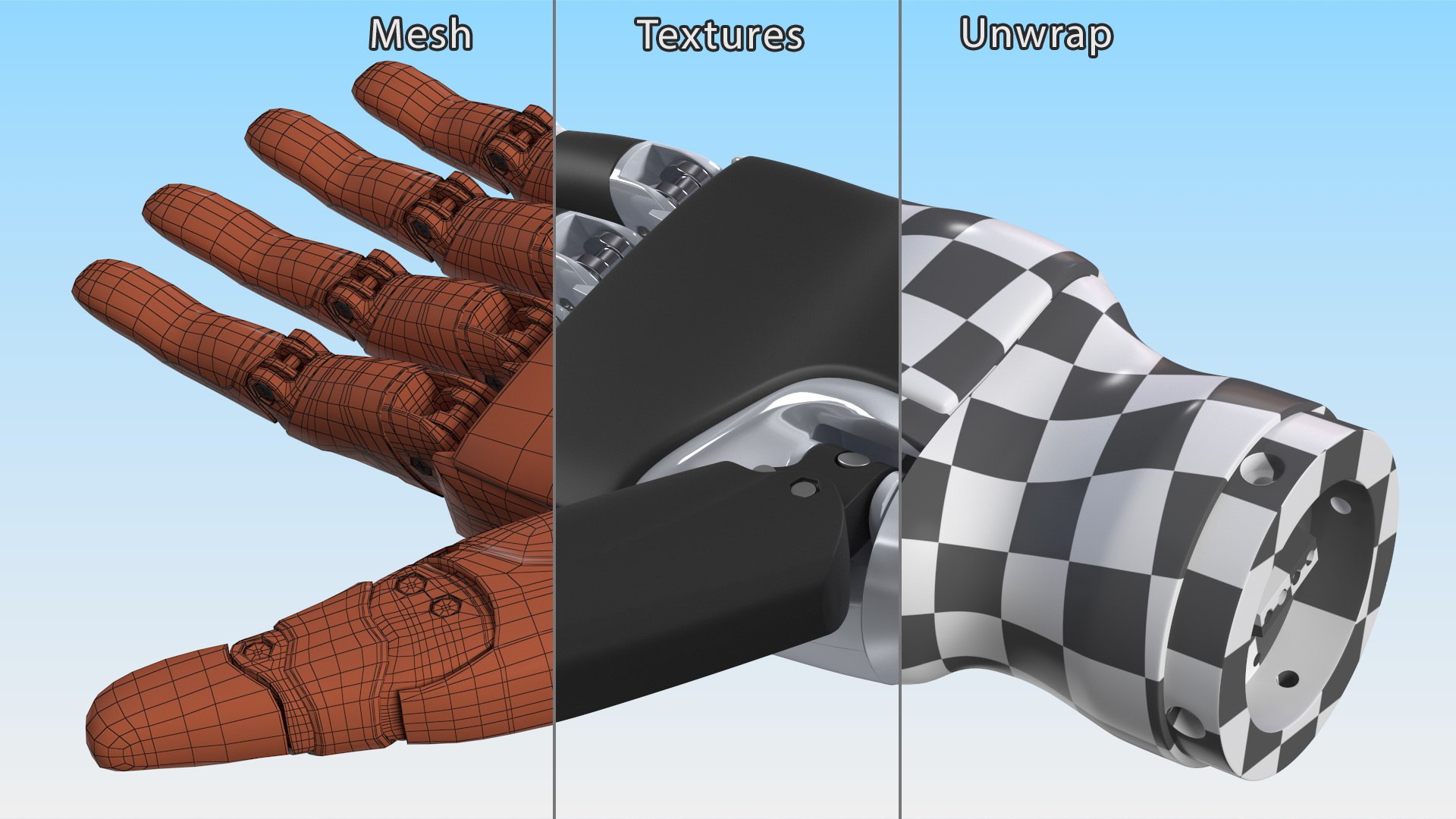 3D Dexterous Robotic Hand Left - TurboSquid 2328302