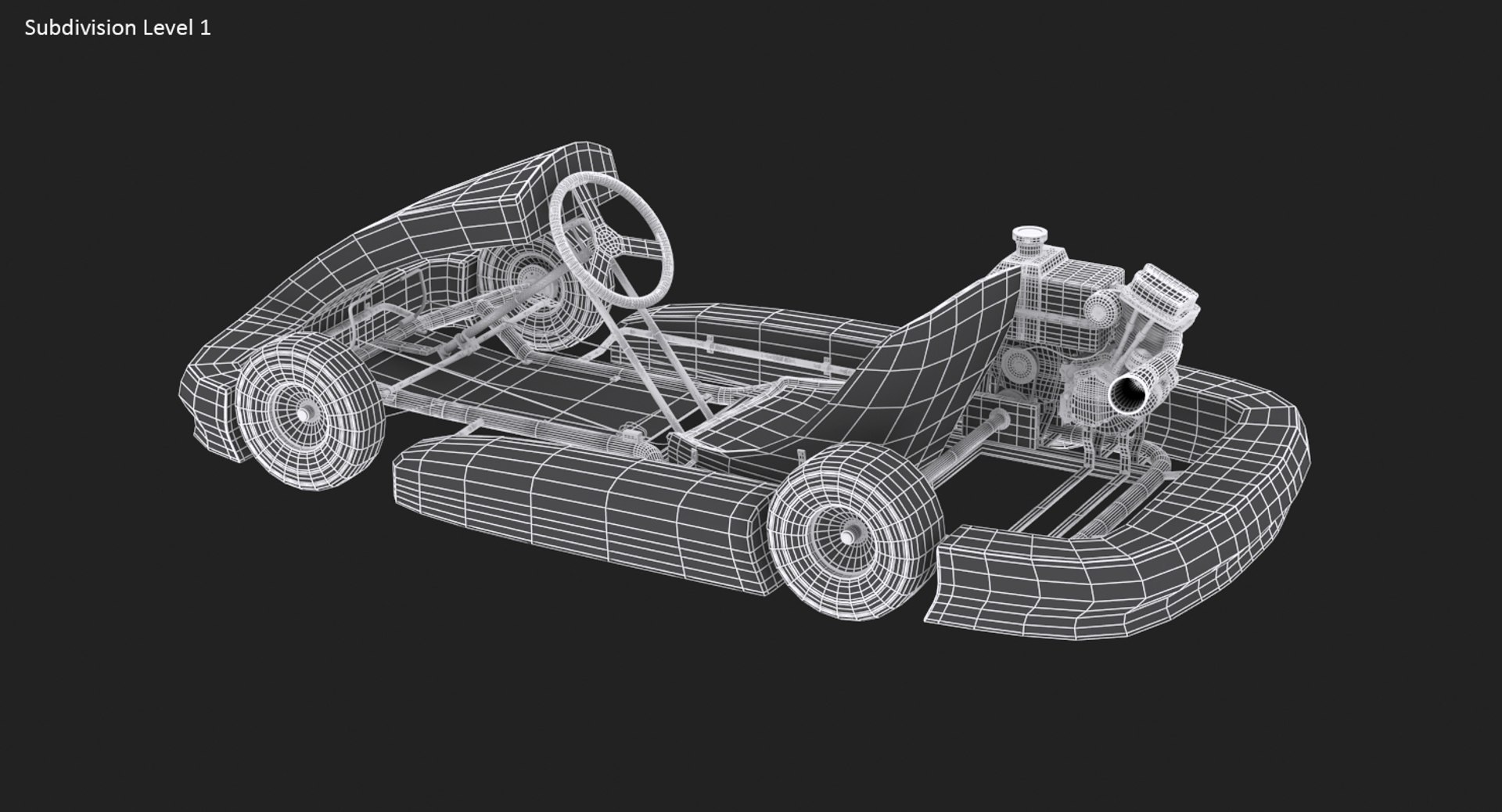 3d Model Of Racing Kart