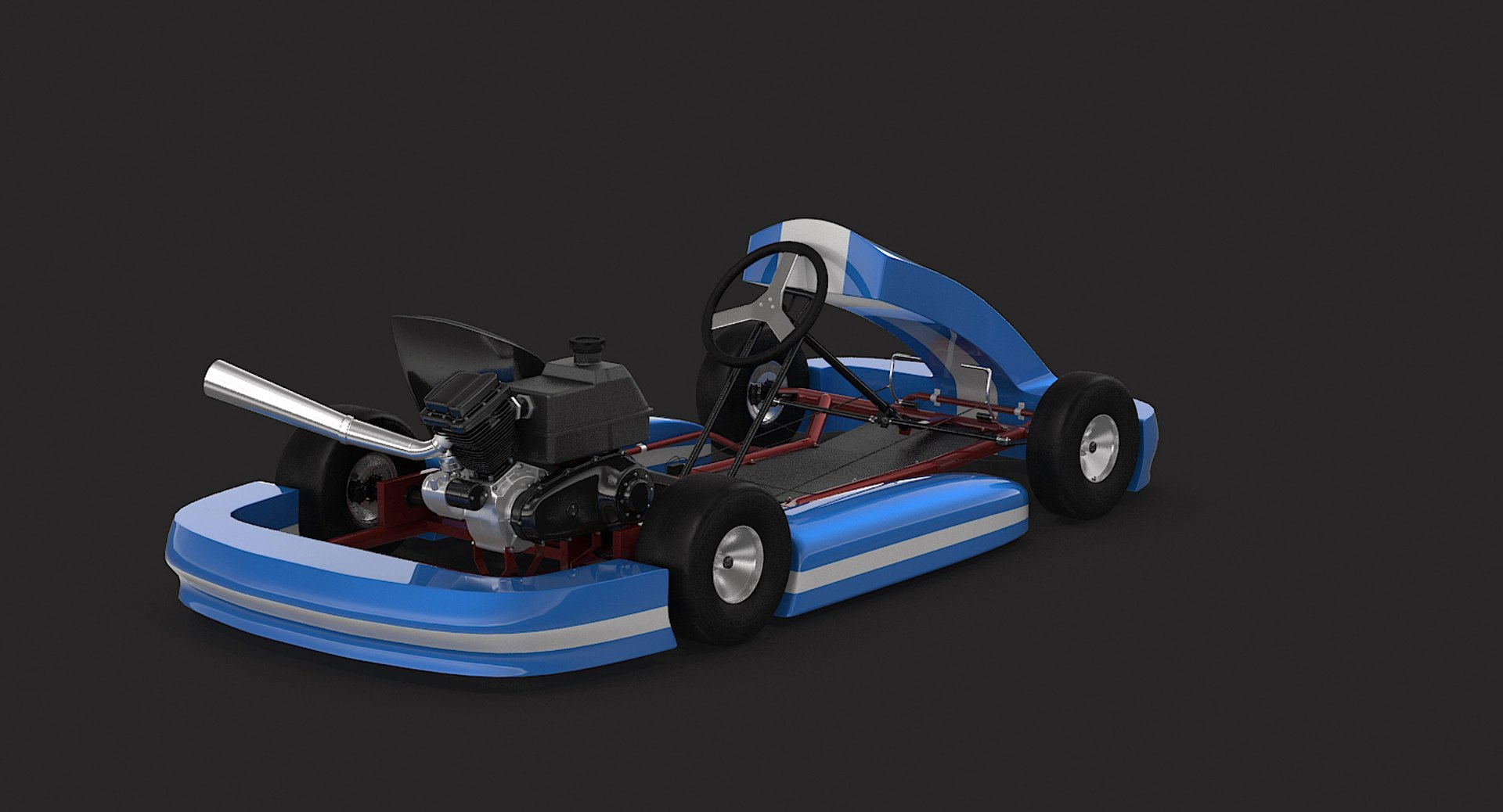 3d Model Of Racing Kart