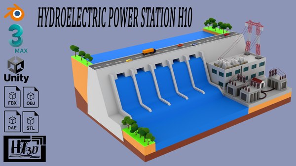 modelo 3d Central hidroeléctrica H10 - TurboSquid 2128749