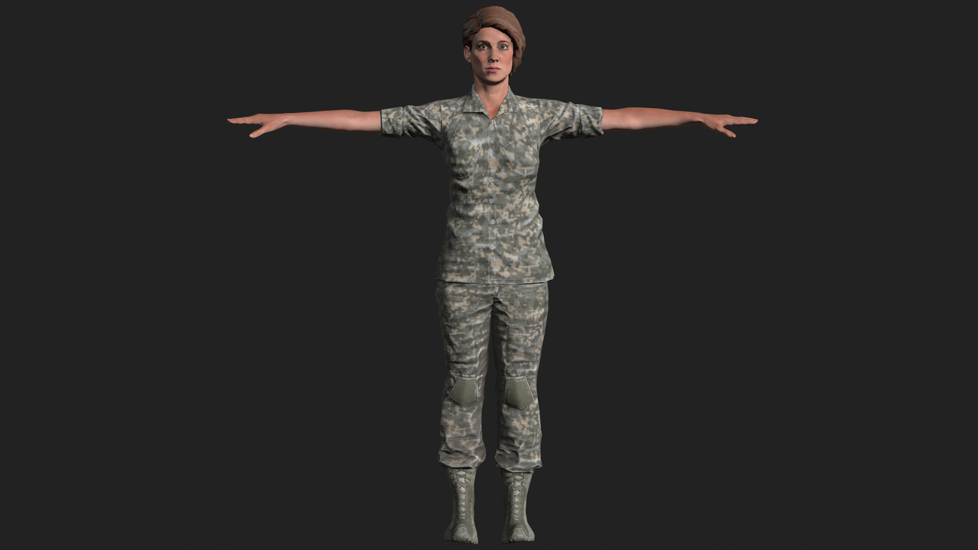 3D military female soldier - TurboSquid 1662635