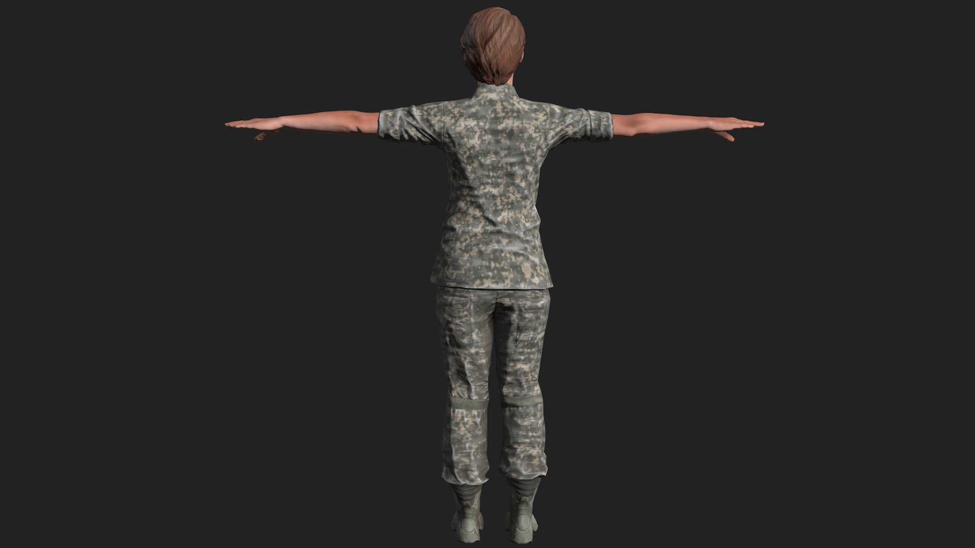 3D Military Female Soldier - TurboSquid 1662635