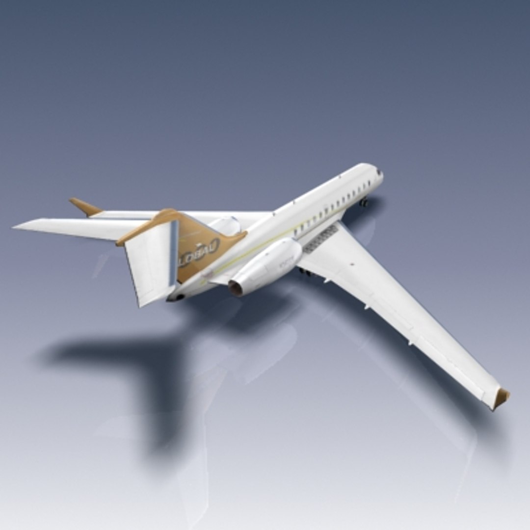 3d Bombardier Global 5000