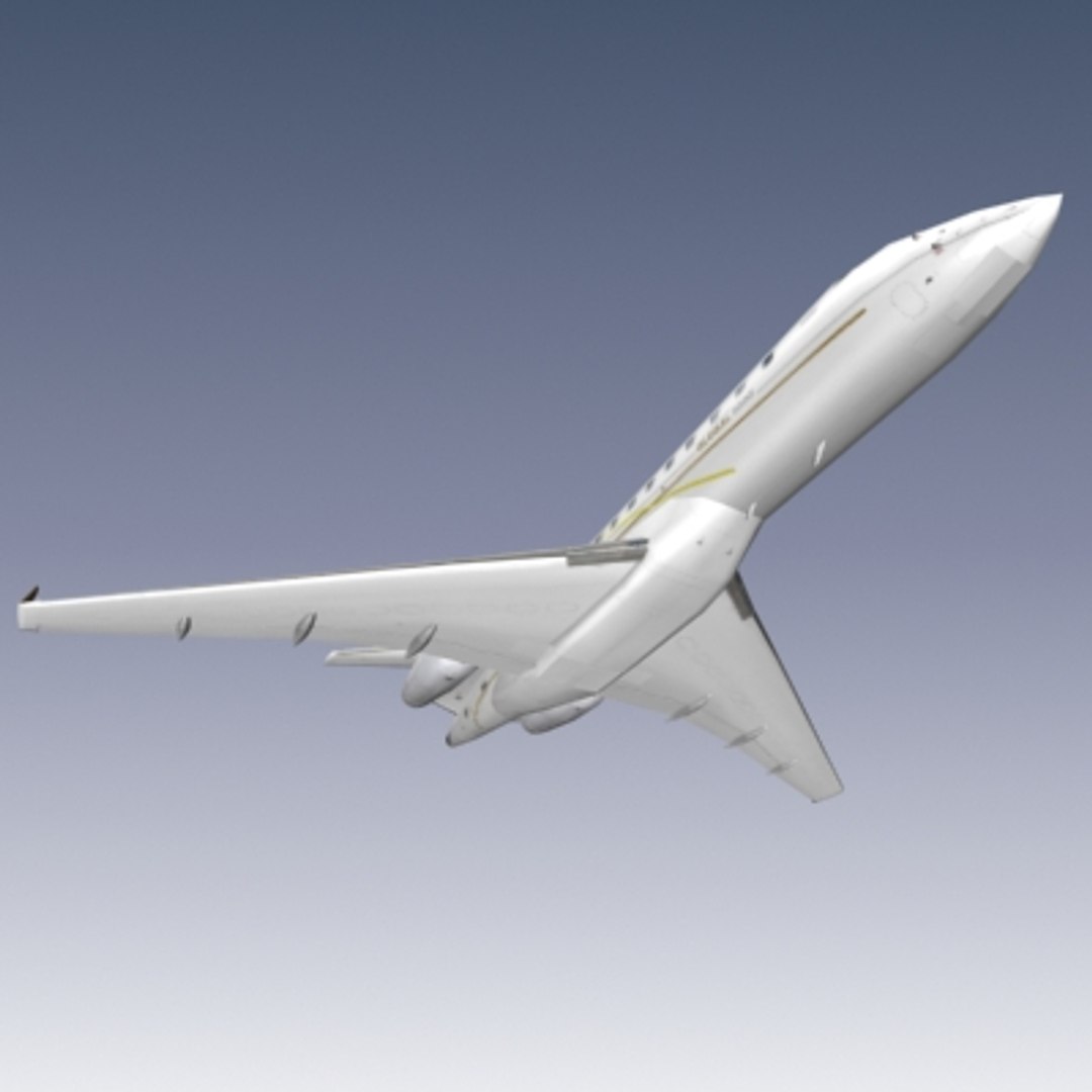3d Bombardier Global 5000