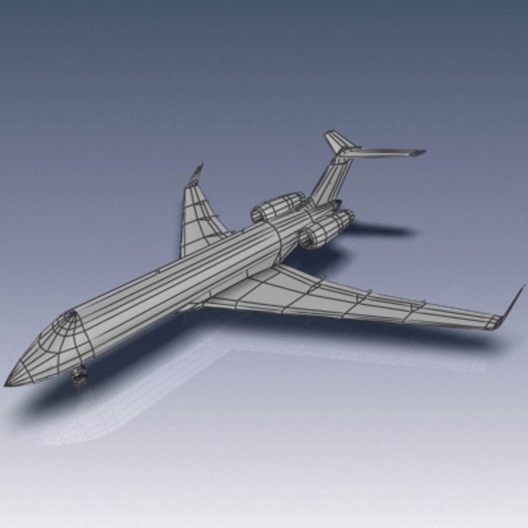 3d Bombardier Global 5000
