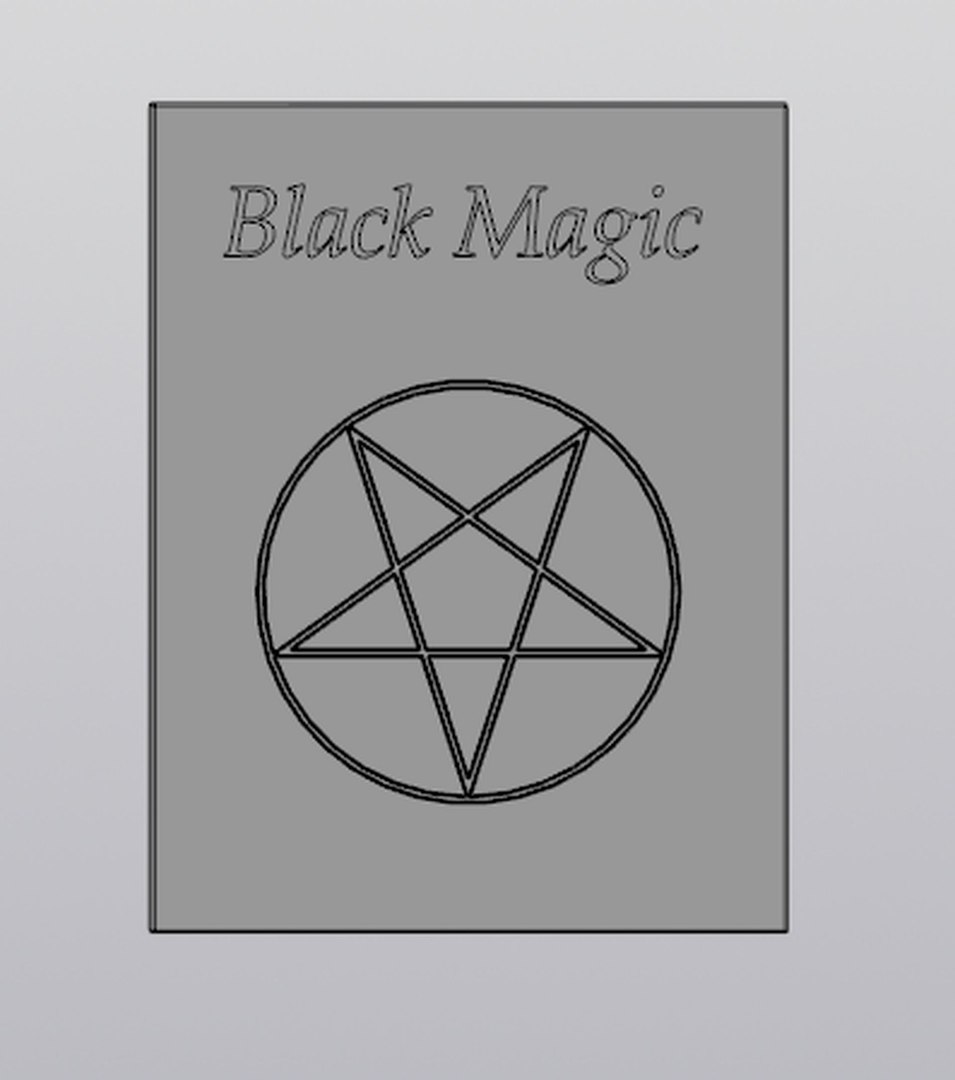 3D Vase Penholder Black Magic Book Model - TurboSquid 1950576