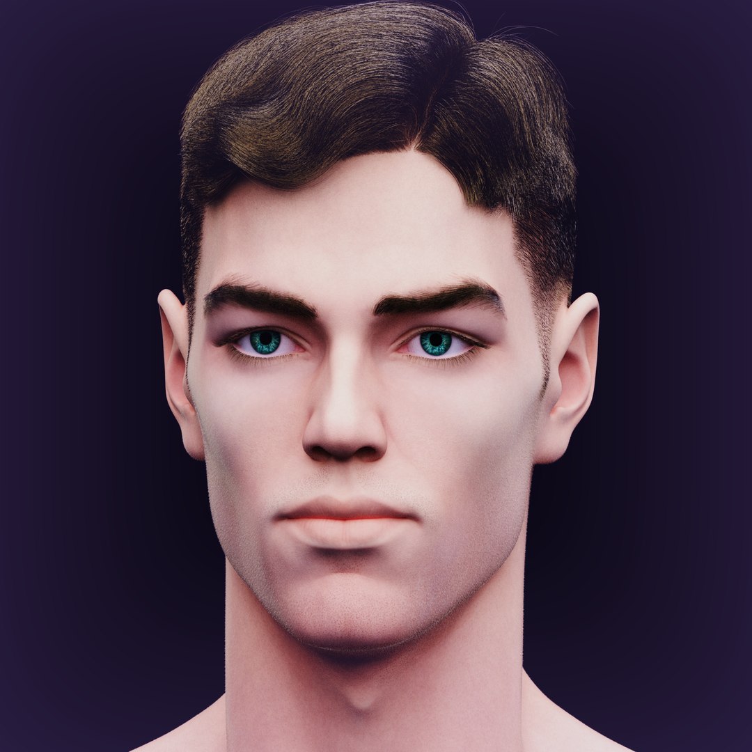 Slavic Male Head 3D - TurboSquid 2250401