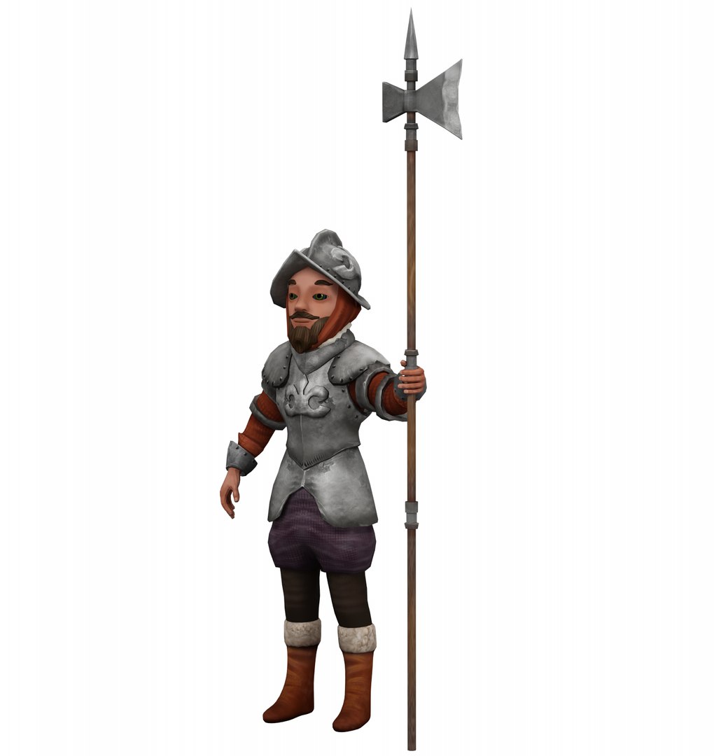 Fairytale Guardian Knight Rig High-poly Textured 3D - TurboSquid 2345746