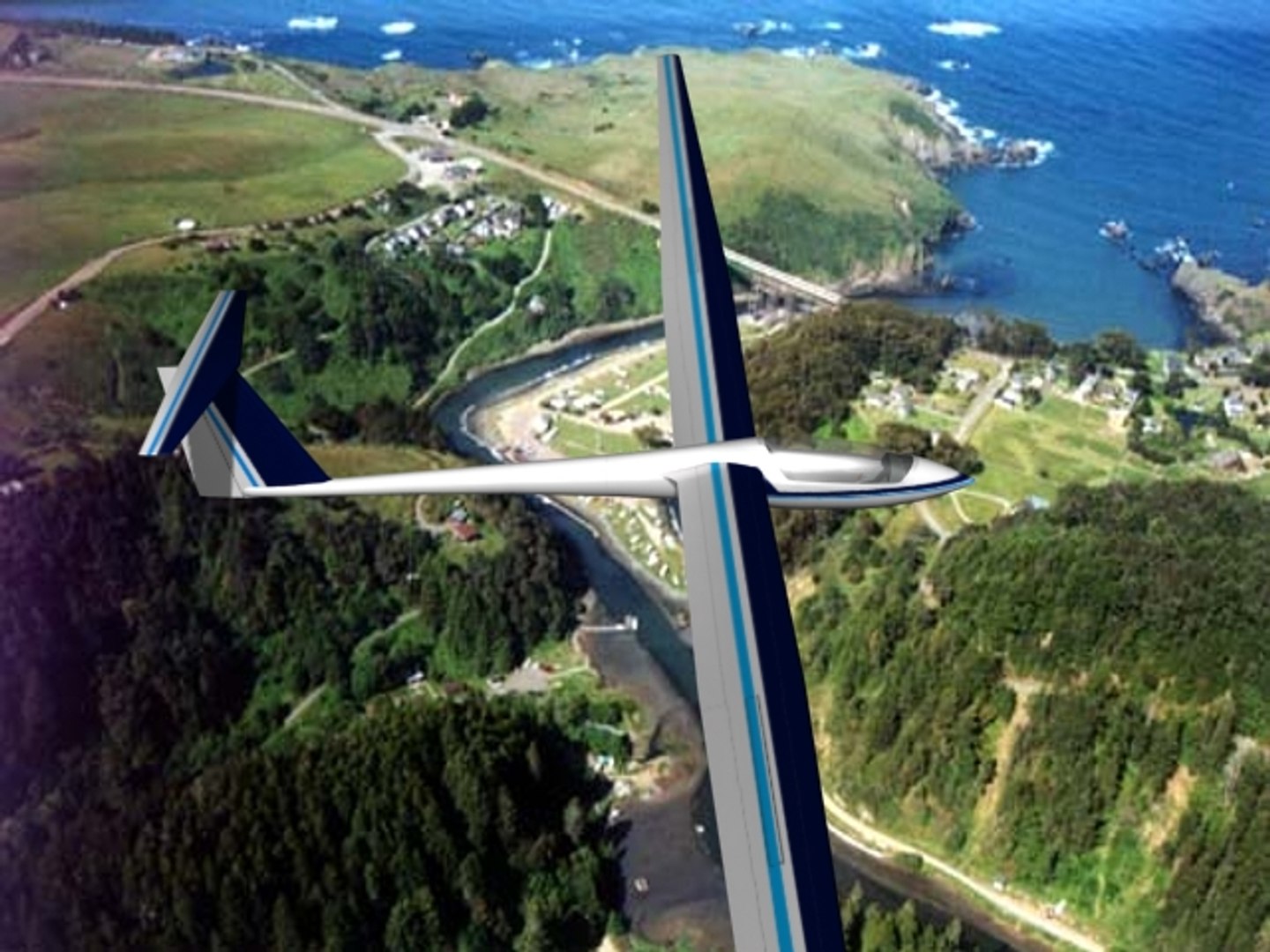 Asw 22 Sailplane 3d Model
