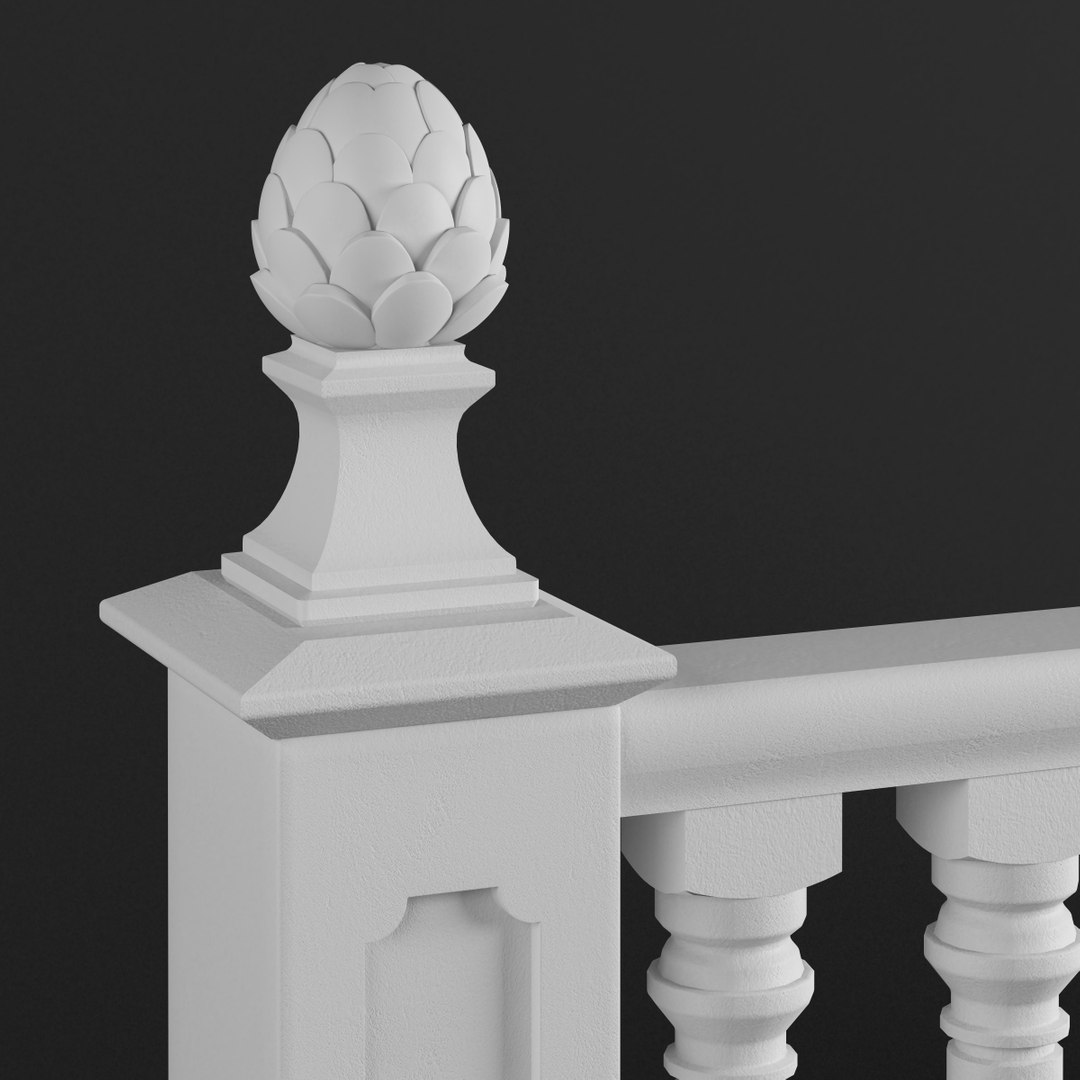 Free Balustrade 3d Model