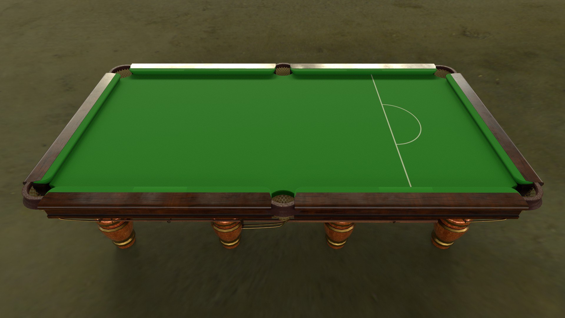 3D Game Ready Snooker Table With 4K Textures - TurboSquid 2152356