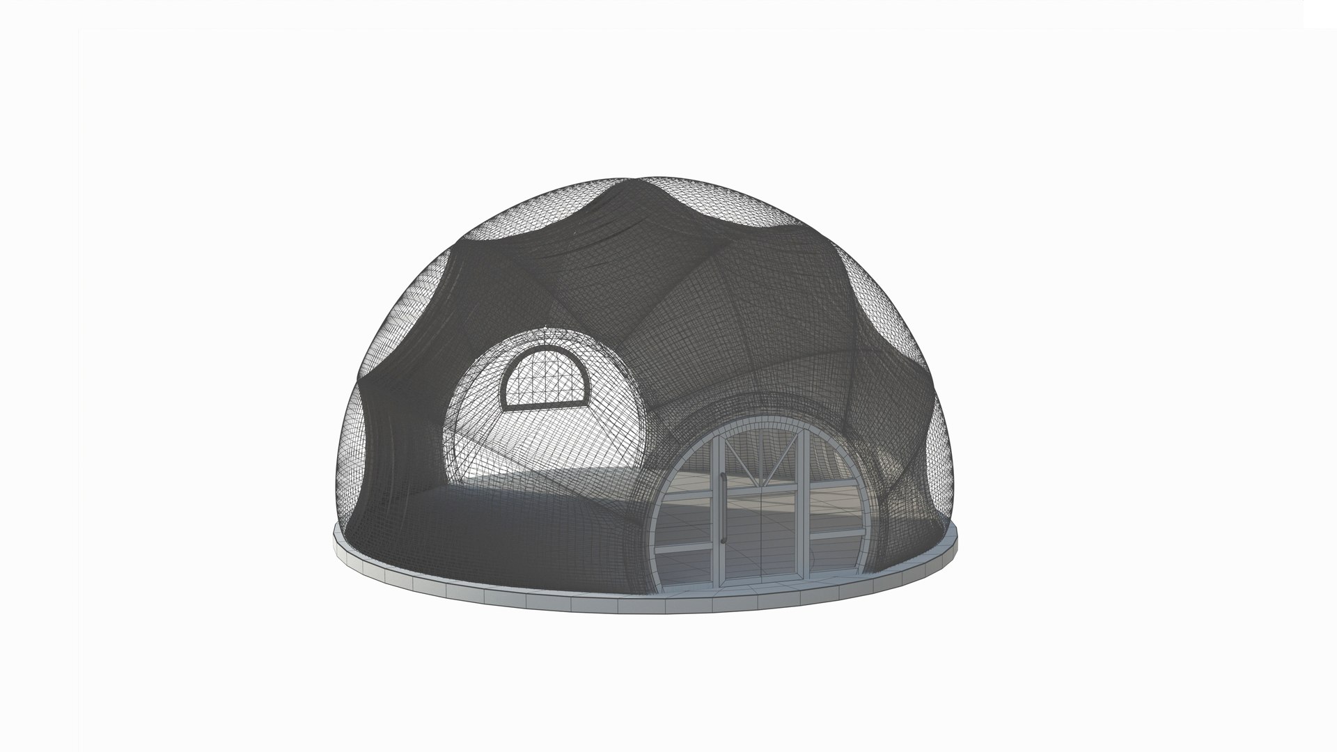 Realistic Dome Structure 3D - TurboSquid 2208395