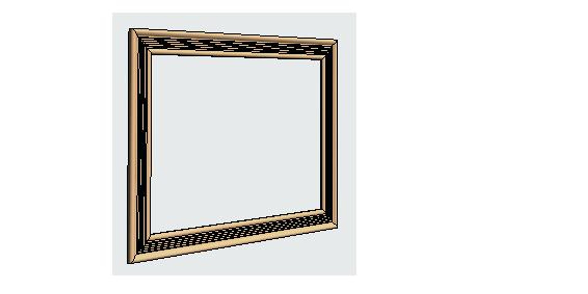 3d model of parametric picture frame