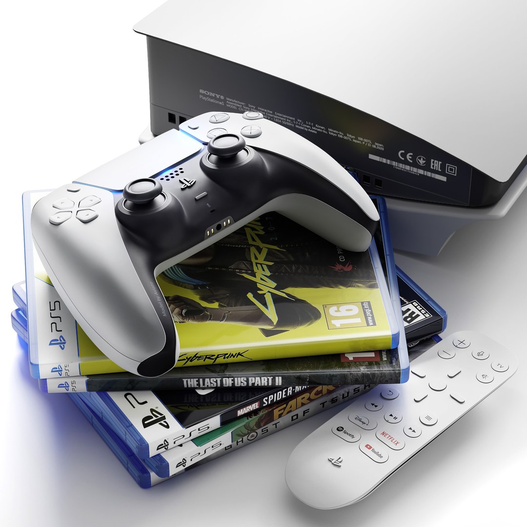 3D PlayStation 5 Slim VR 2 Collection - TurboSquid 2258957