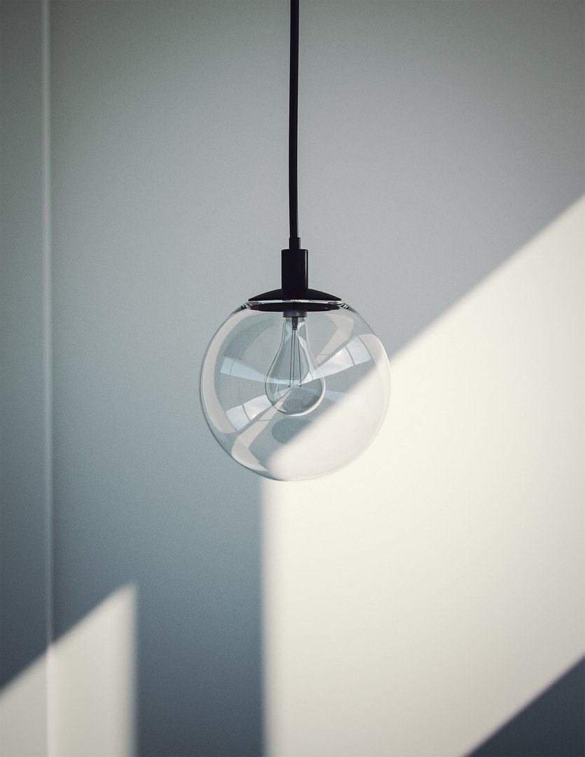 Free 3D Light Bulb Ceiling Lamp Model - TurboSquid 1227816