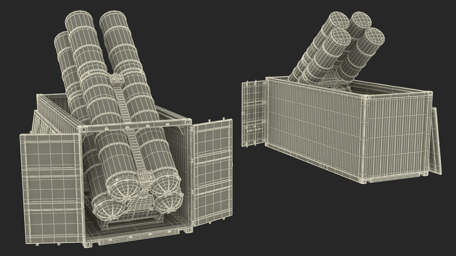 3D Container Missile Launcher Unit Model - TurboSquid 2432310