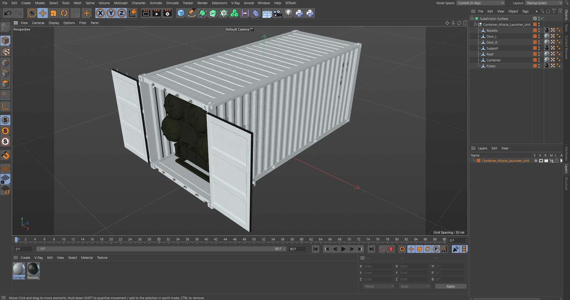 3D Container Missile Launcher Unit Model - TurboSquid 2432310