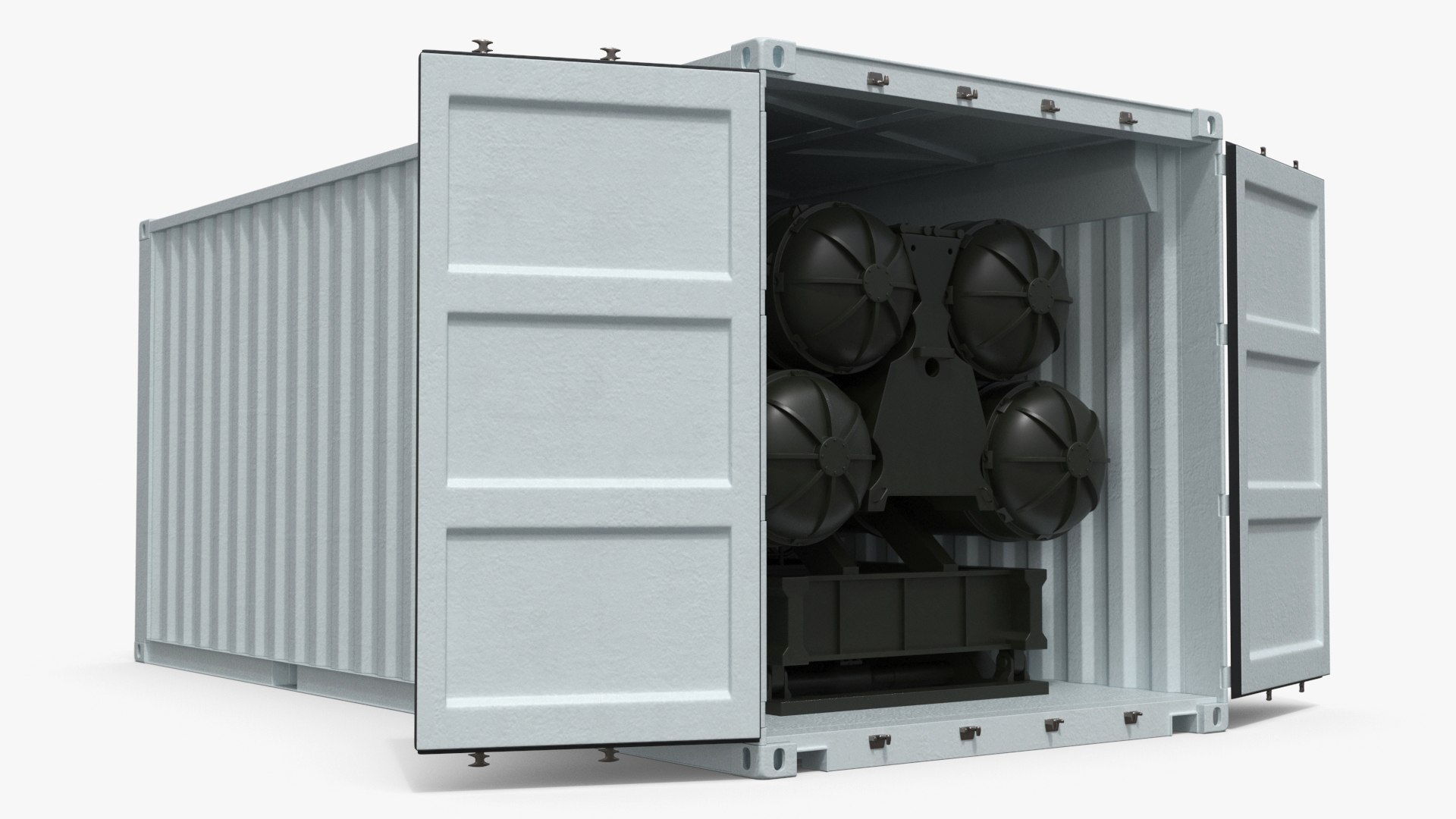 3D Container Missile Launcher Unit Model - TurboSquid 2432310