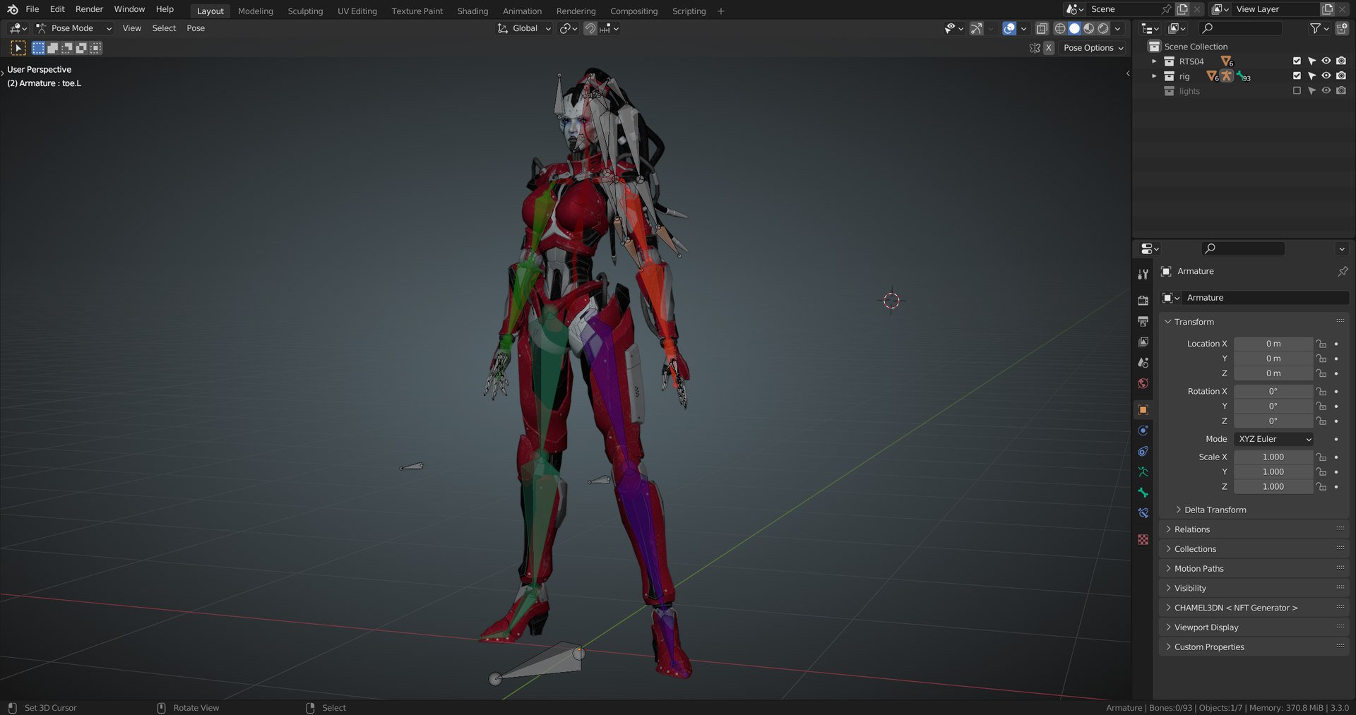 Android Empress 3D Rigged Asset 3D Model - TurboSquid 2155554